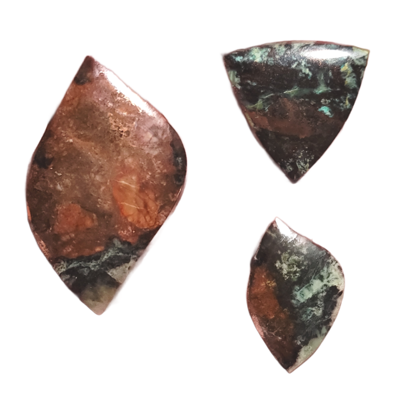 Native Copper Cabochons - California Copper in Matrix | Unconventional ...
